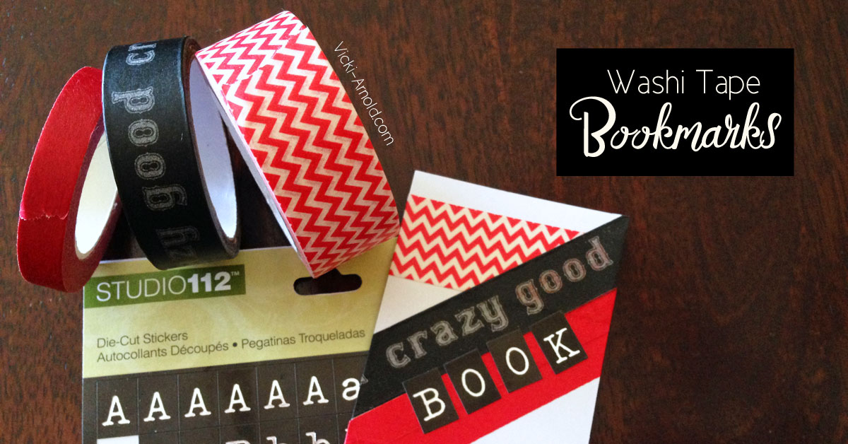 Washi Tape Bookmarks - Easy Craft for All Ages - Simply Vicki